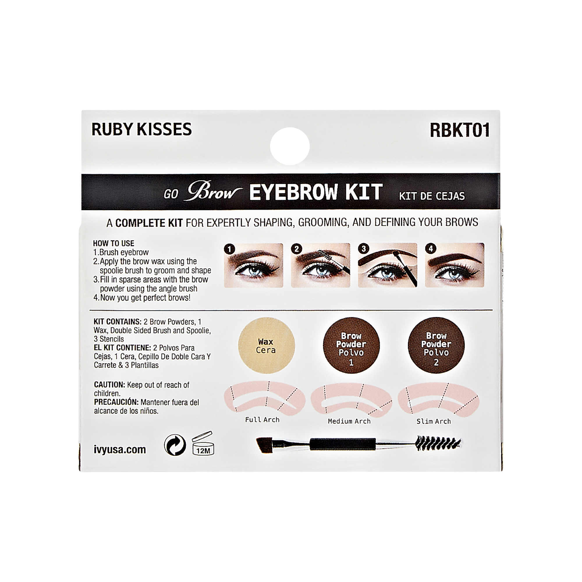 Ruby Kisses - Go Brow Eyebrow Kit