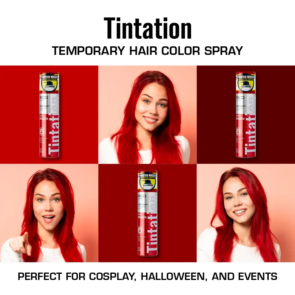 Red by Kiss - Tintation Temporary Hair Color Root Touch Up Spray (2.8oz)