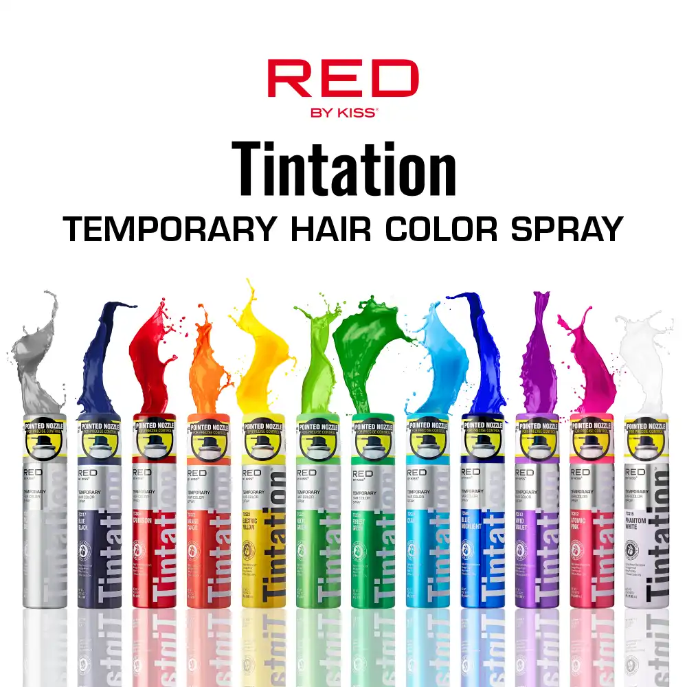 Red by Kiss - Tintation Temporary Hair Color Root Touch Up Spray (2.8oz)