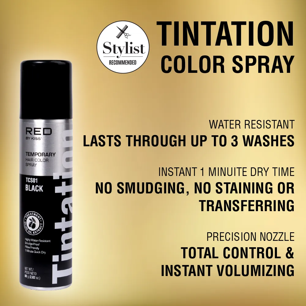 Red by Kiss - Tintation Temporary Hair Color Root Touch Up Color Spray ...