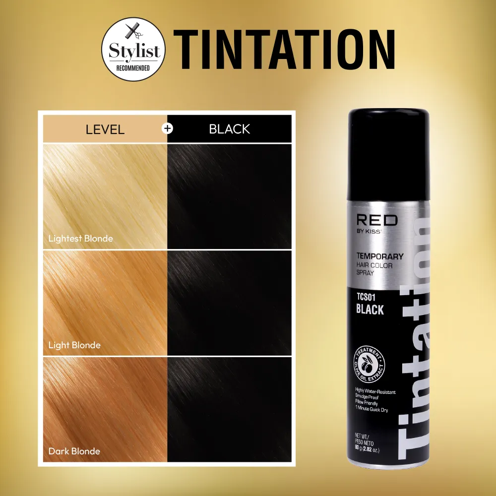 Red by Kiss - Tintation Temporary Hair Color Root Touch Up Color Spray ...