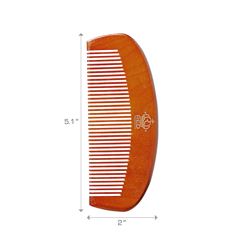 Red by Kiss - Premium Wood Long Beard Comb