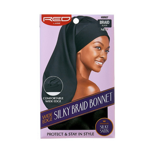 Red by Kiss - Silky Wide Edge Braid Bonnet
