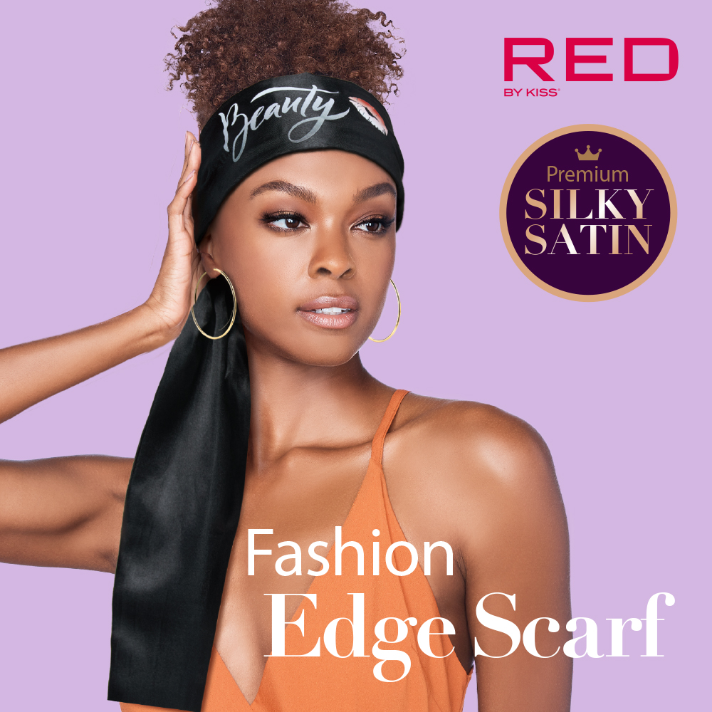 Red by Kiss - Silky Satin Fashion Edge Scarf