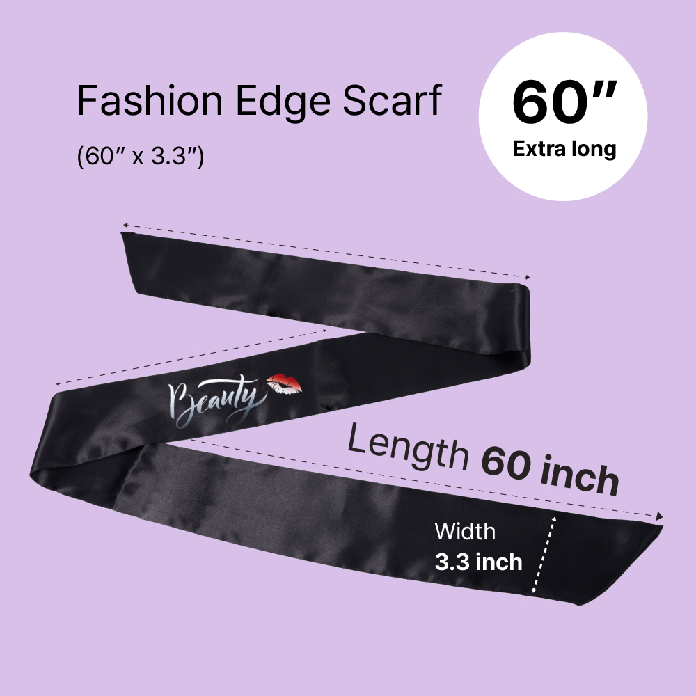Red by Kiss - Silky Satin Fashion Edge Scarf