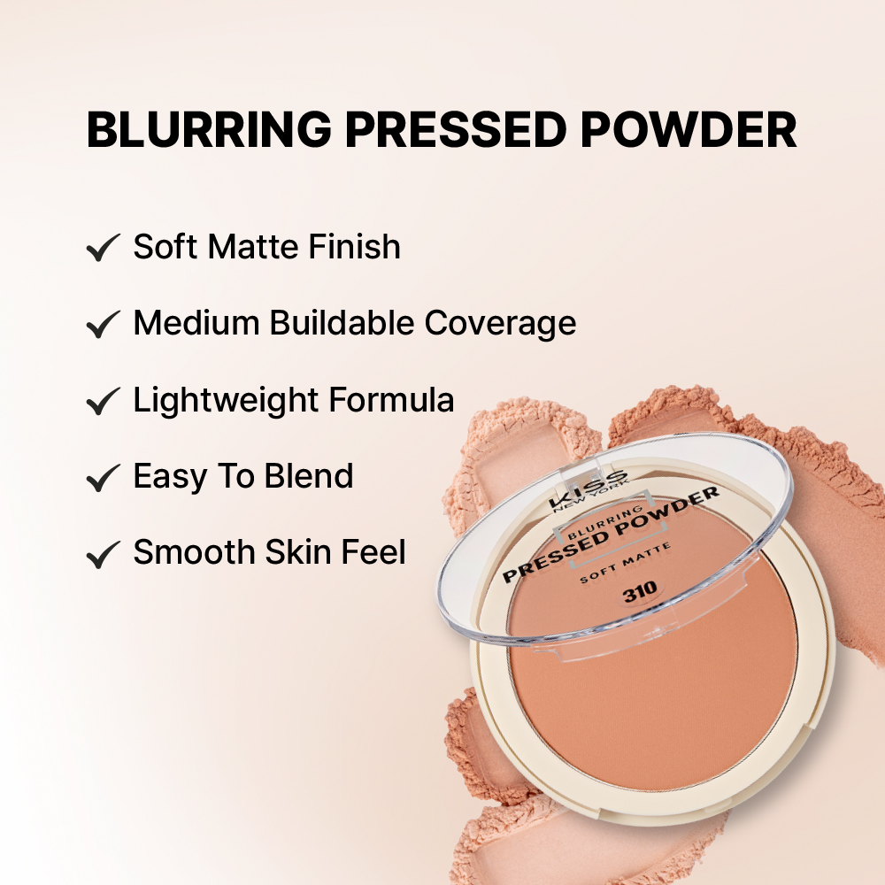 Kiss New York - Soft Matte Pressed Powder Foundation Lightweight ...
