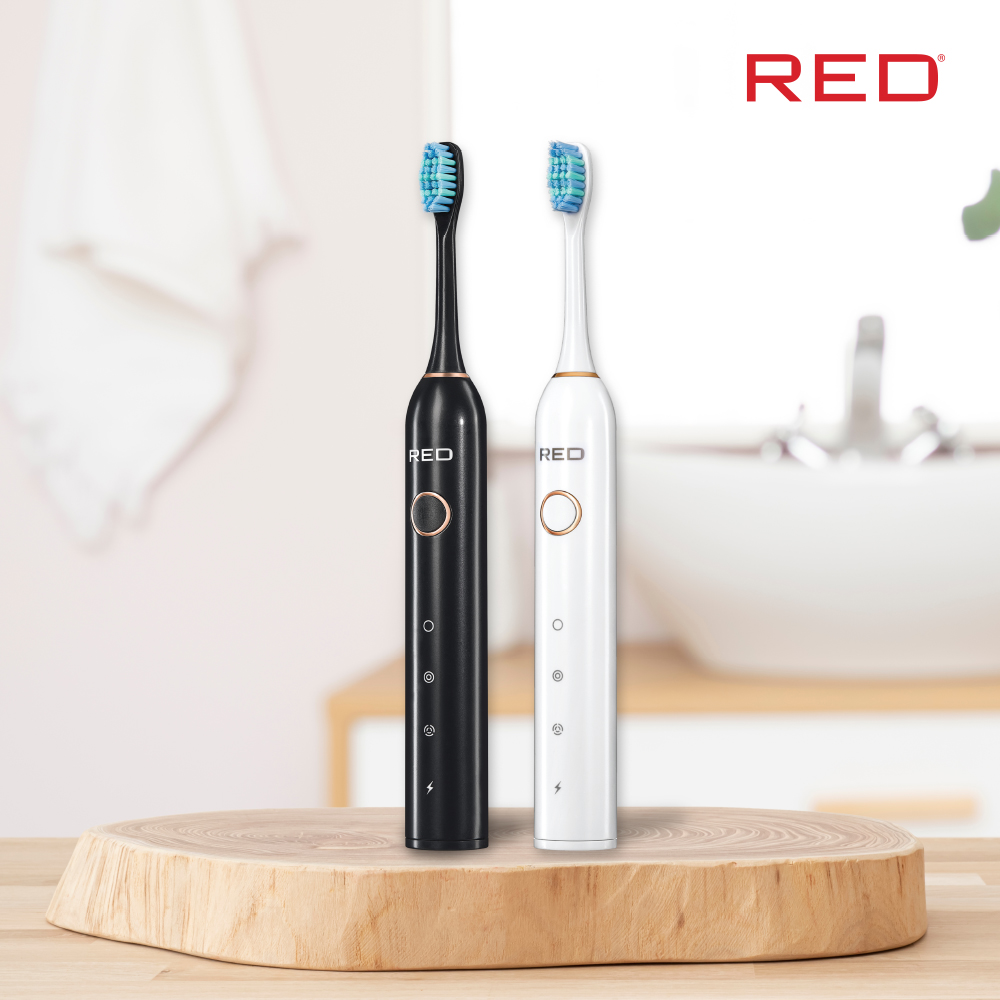 Red by Kiss - Hypersonic Sonic Electric Toothbrush – Waterproof Design ...