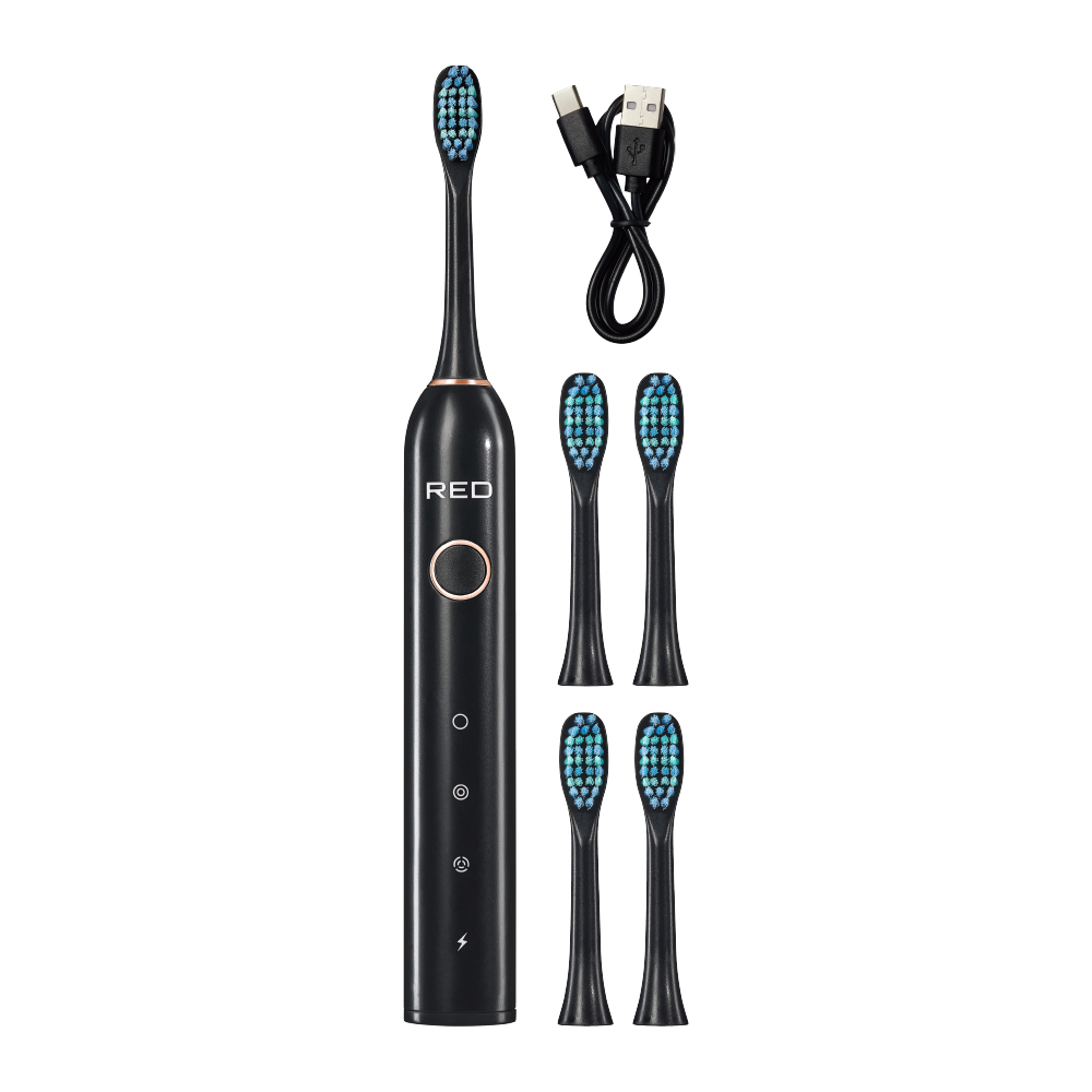 Red by Kiss - Hypersonic Sonic Electric Toothbrush – Waterproof Design ...