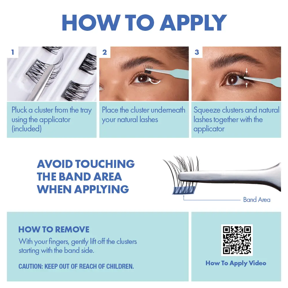 iEnvy by Kiss - Press & Go Waterproof No Glue Cluster Lash & Applicator ...