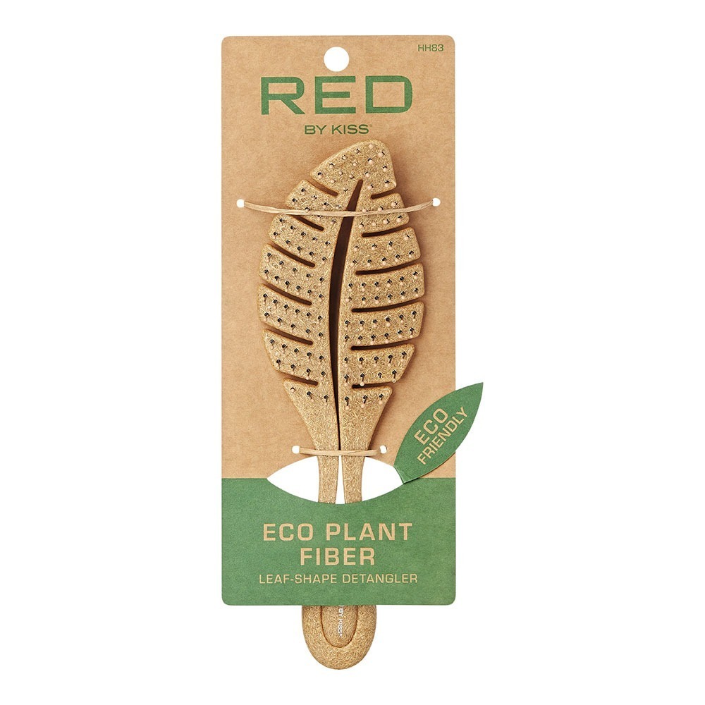 Red by Kiss - Eco Plant Fiber Leaf Shape Detangler Brush