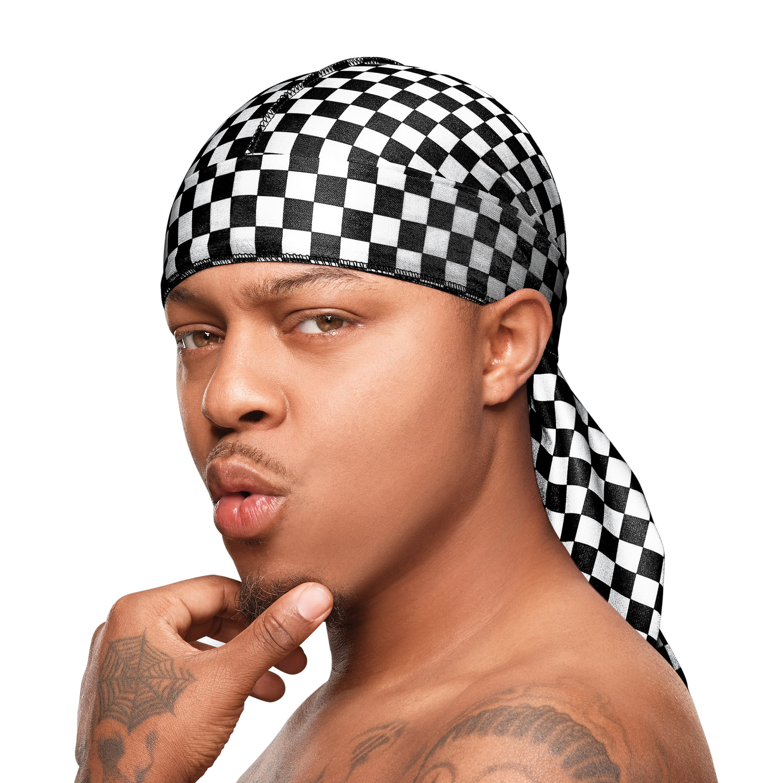 Red by Kiss - BOW WOW X Power Wave Checker Fashion Durag