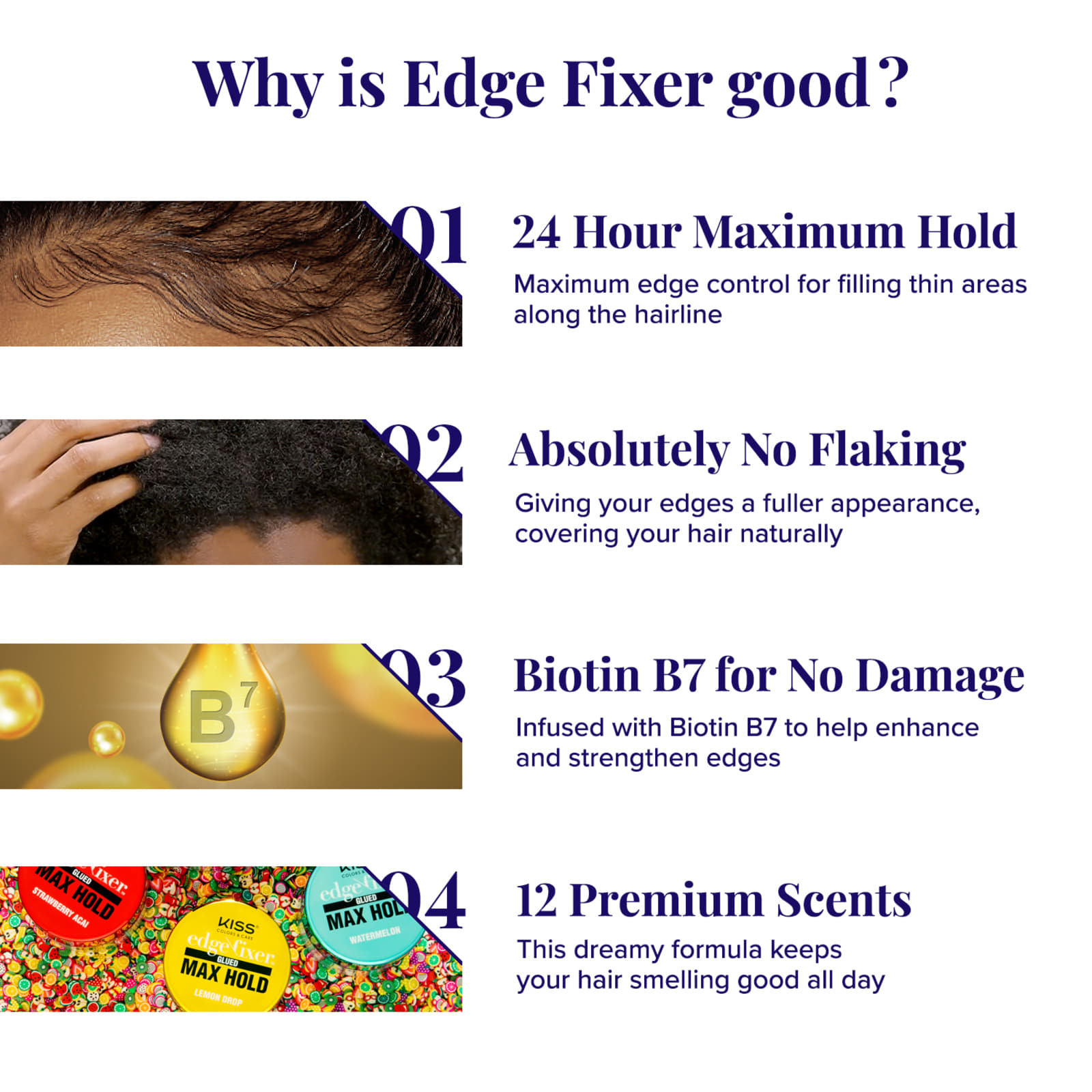 Red by Kiss - Edge Fixer 24 Hour Edge Control Max Hold Non-Flaxing Wax