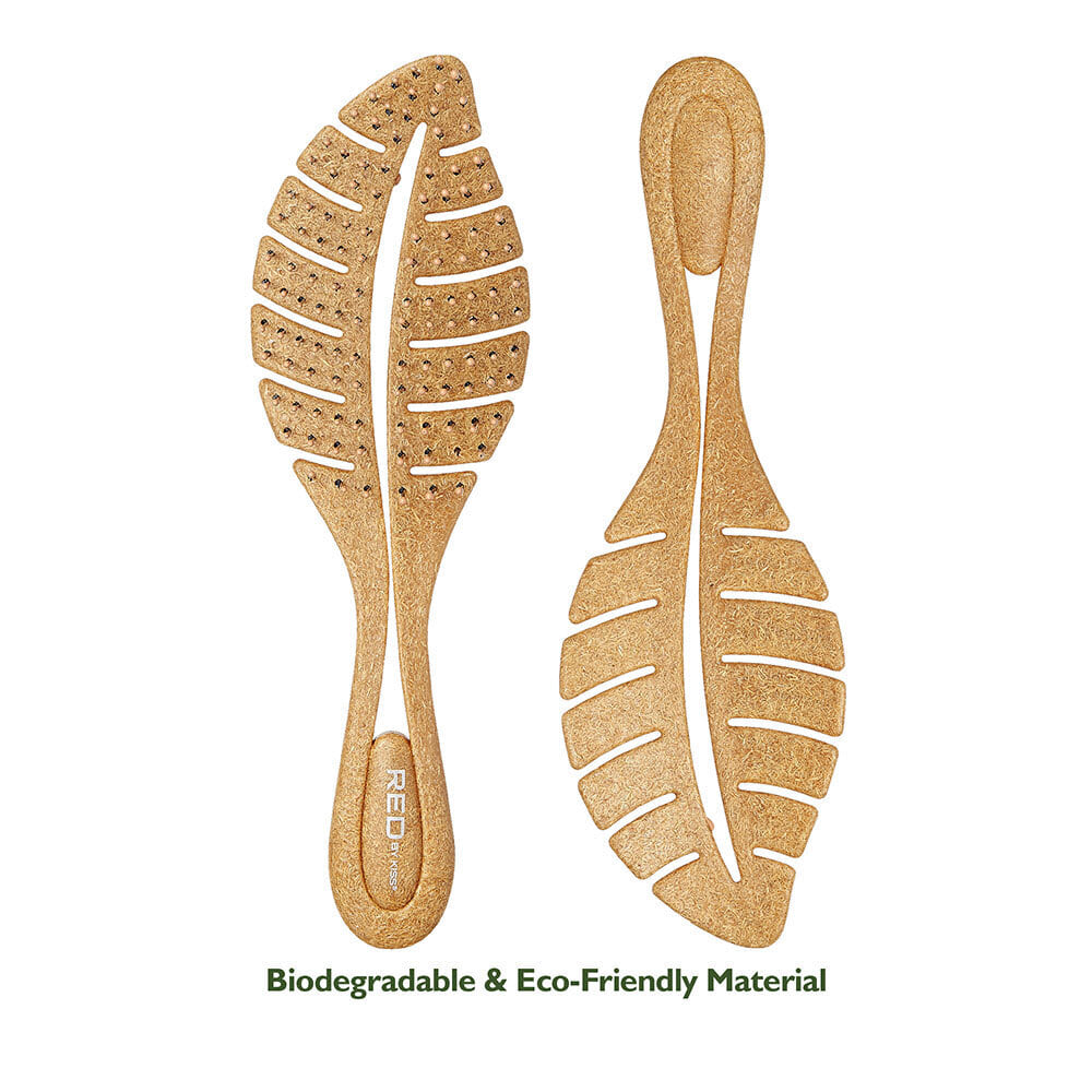 Red by Kiss - Eco Plant Fiber Leaf Shape Detangler Brush