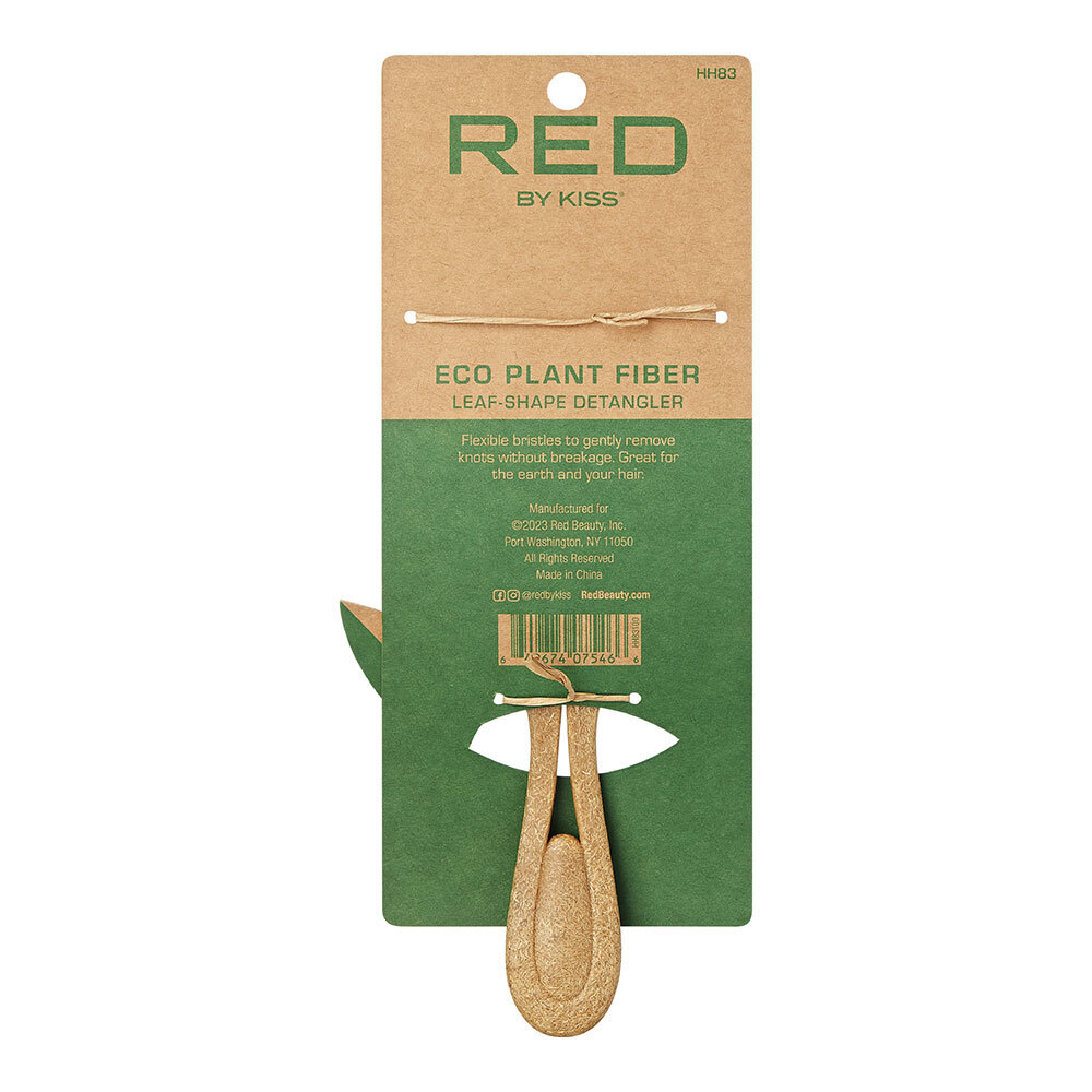 Red by Kiss - Eco Plant Fiber Leaf Shape Detangler Brush