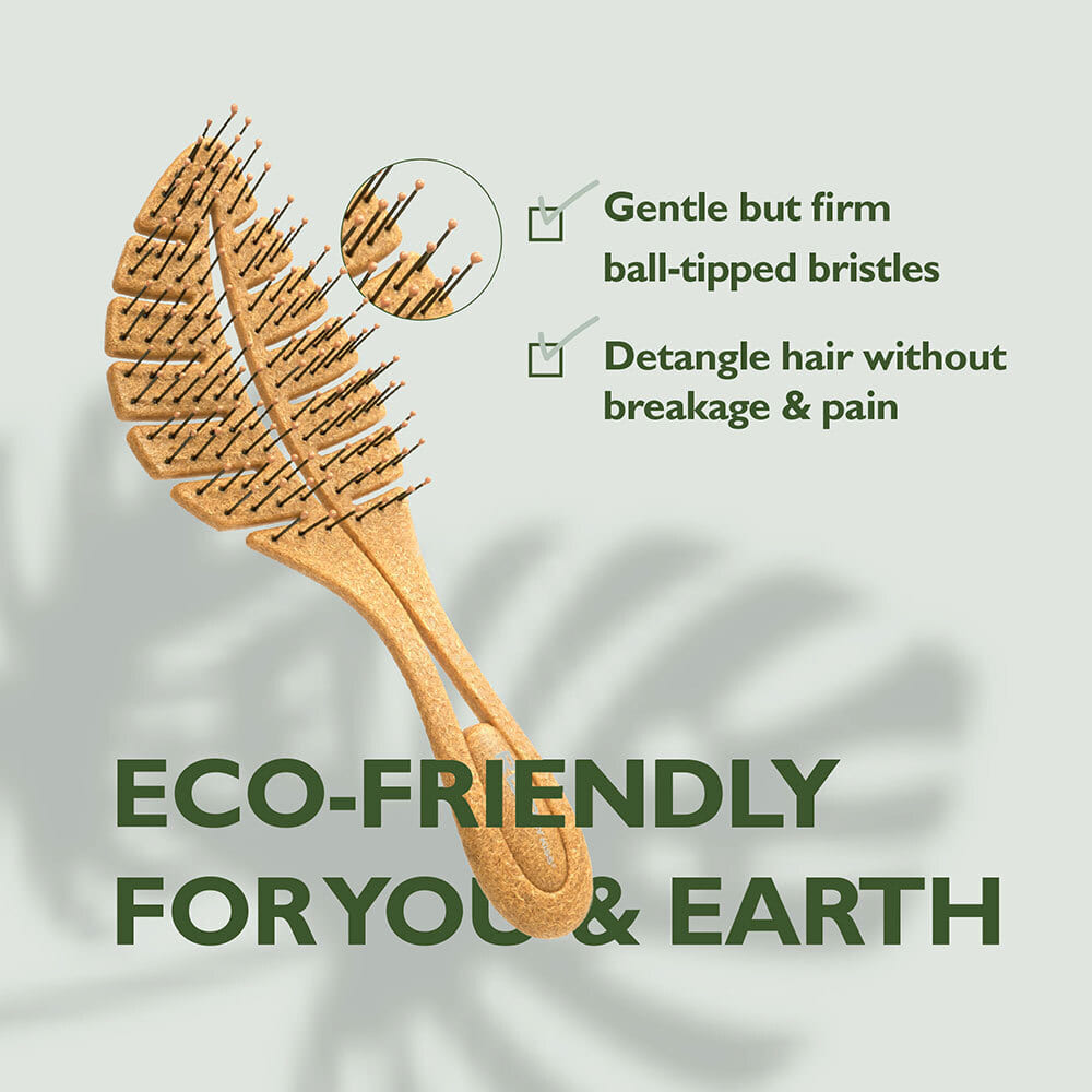 Red by Kiss - Eco Plant Fiber Leaf Shape Detangler Brush