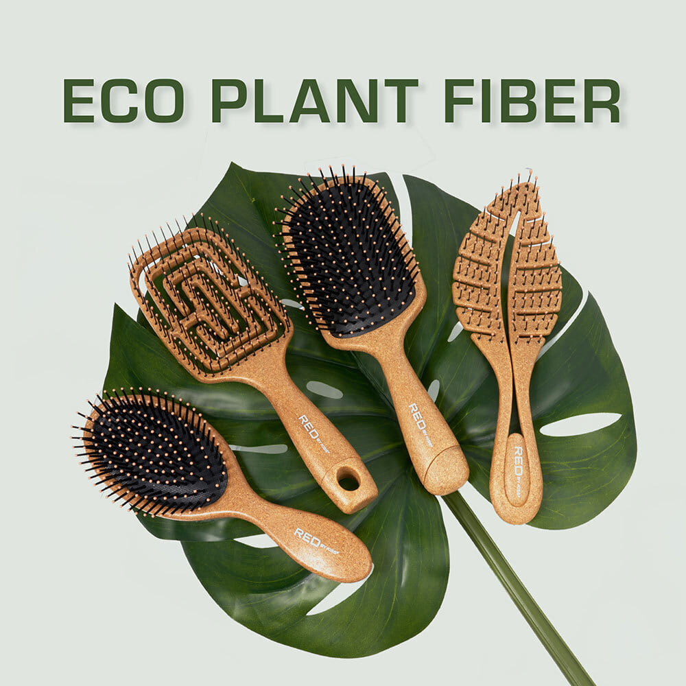 Red by Kiss - Eco Plant Fiber Leaf Shape Detangler Brush