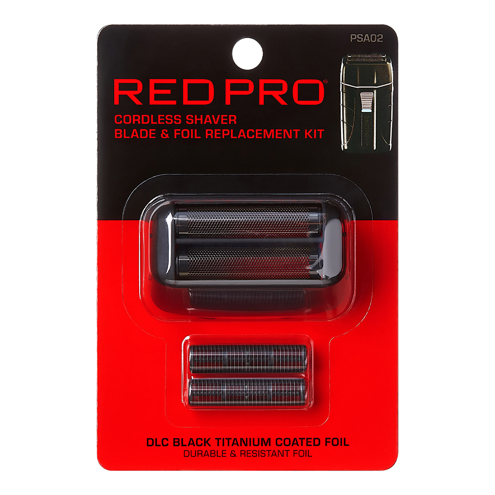 Red Pro - Cordless Shaver Blade & Foil Replacement Kit - Matte Black