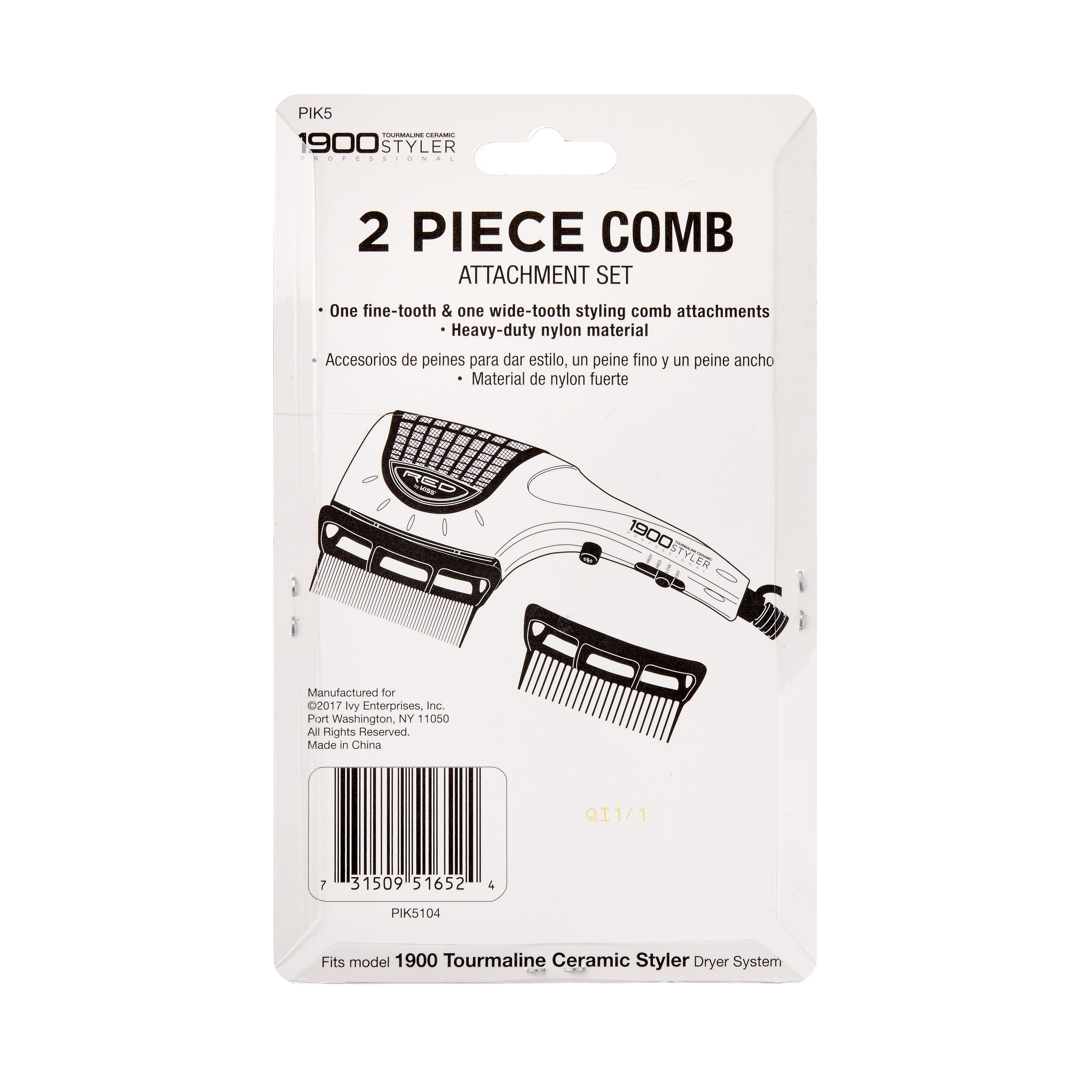 Red by Kiss - 2pcs Comb Set For BD02D