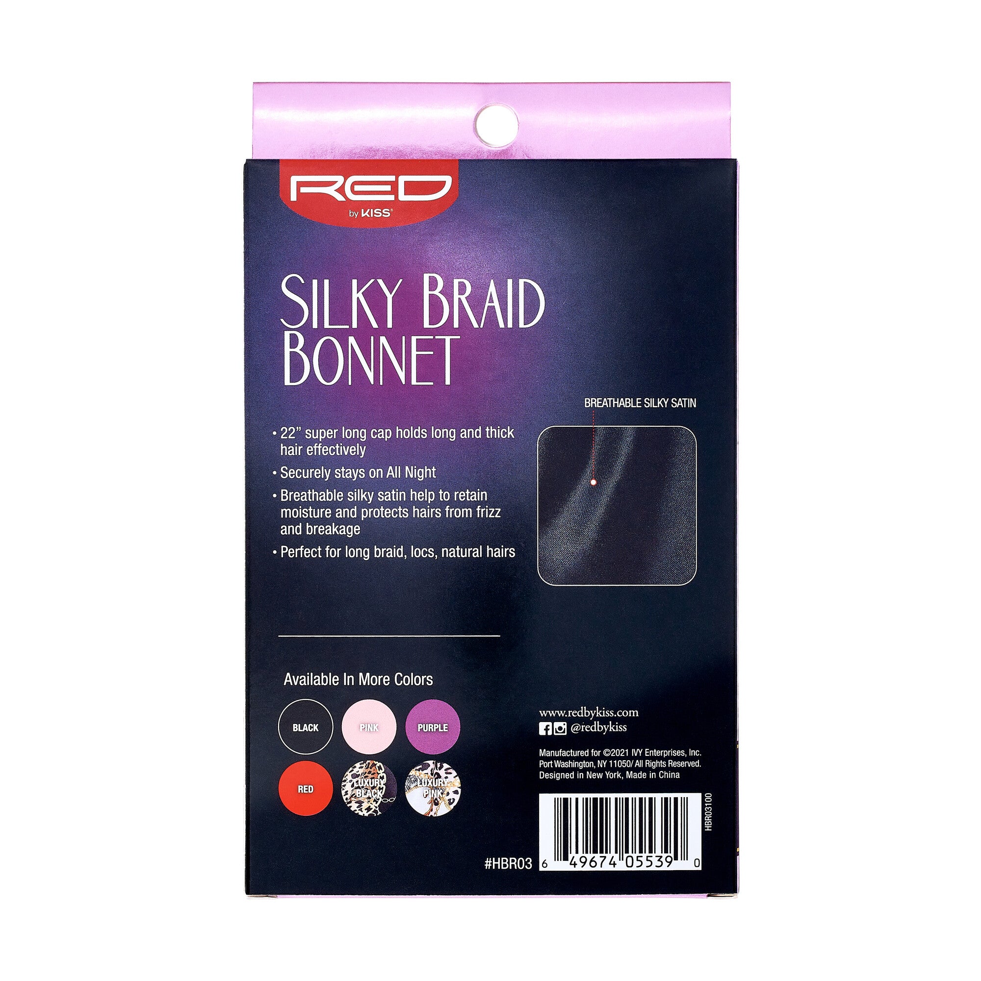 Red by Kiss - Silky Braid Bonnet